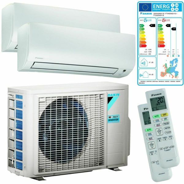 Daikin duo - 2MXM50 5.0kW/18000Btu + 1x3.5kW FTXP35 + 1x2.5kW FTXP25 ...